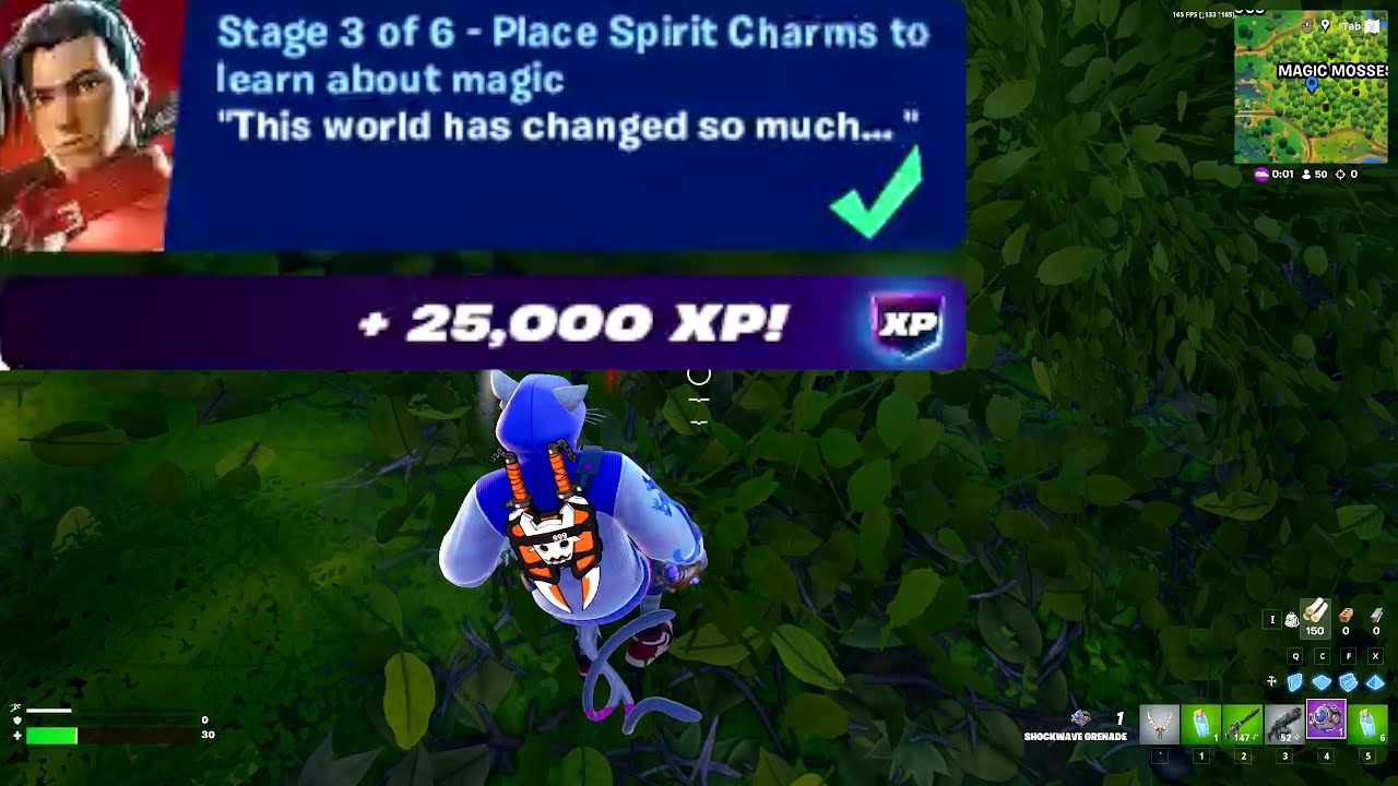 Place Spirit Charms to learn about magic Fortnite Chapter 6 - YouTube