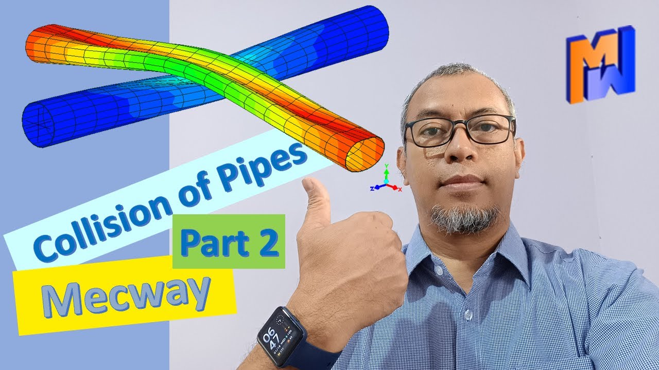 Mecway Tutorial Collision Two Pipes (Part 2) - YouTube