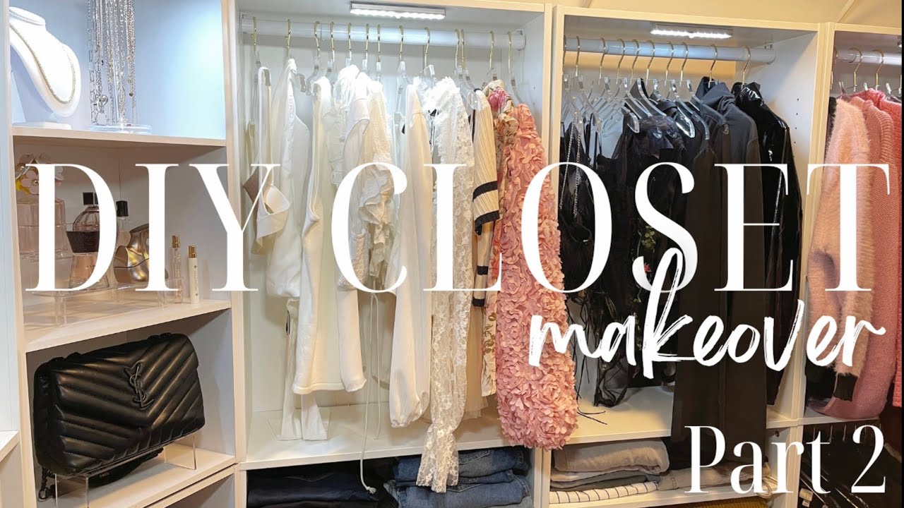 DIY Custom Closet Makeover | Custom Closet System | Full Closet Tour ...