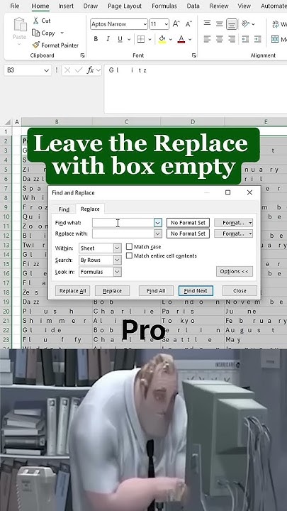 How to remove blank spaces in just seconds in Excel #excel #exceltips - YouTube