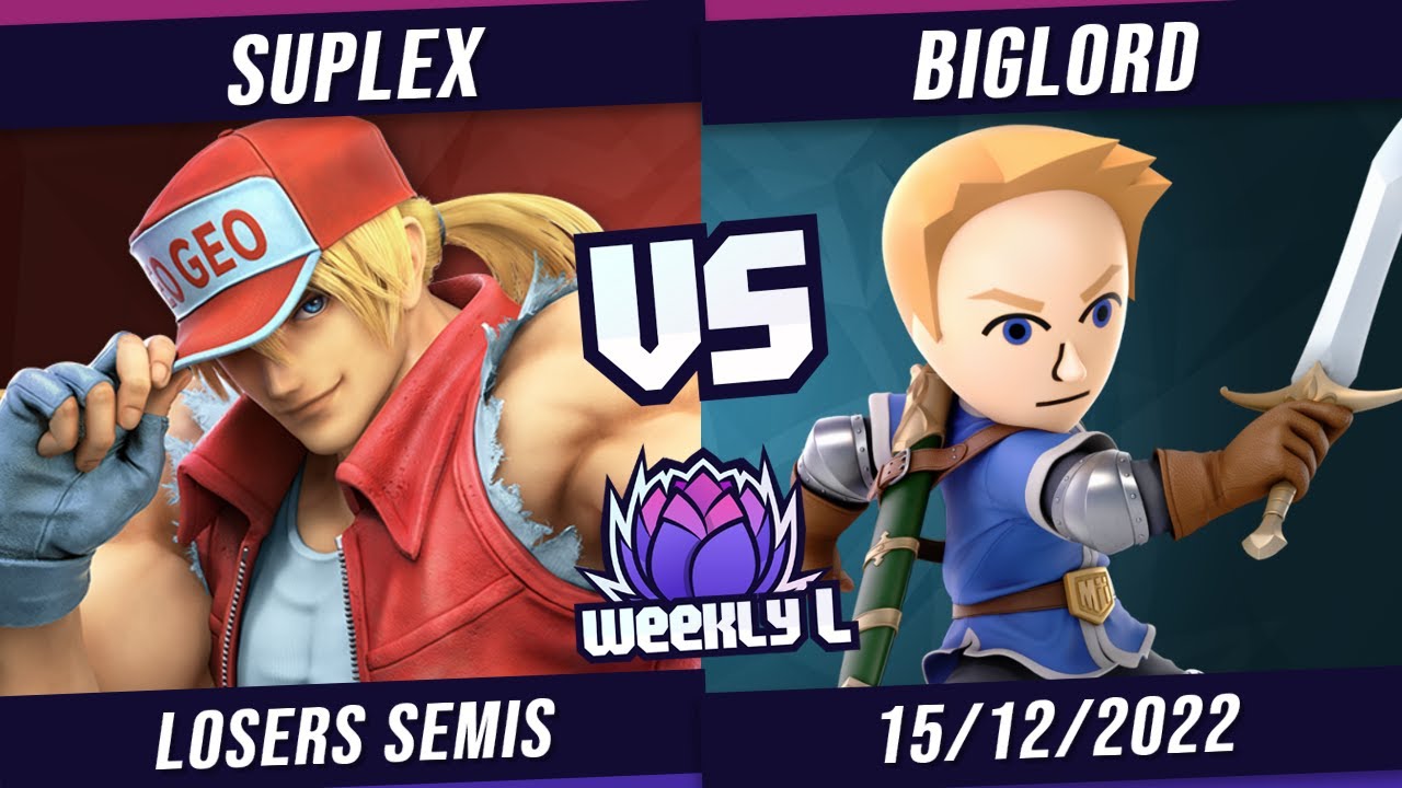 Weekly L #45 - Losers Semi-Final - SupLex (Terry) vs BigLord (Mii ...