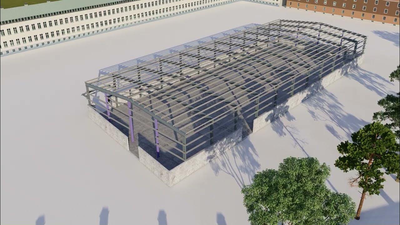 architecture structure model with 3d ! peb structure designing service ...