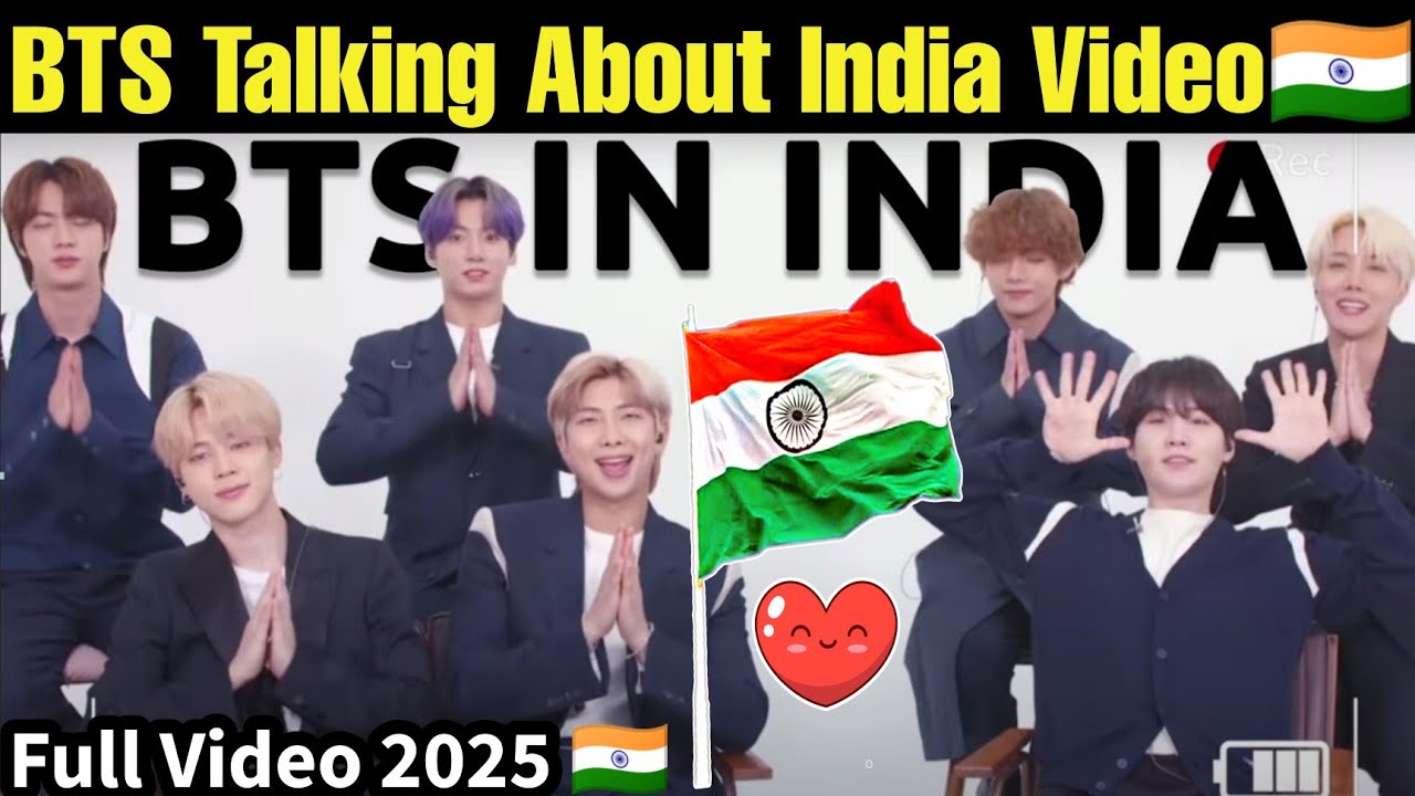 BTS Talking About India Video 🇮🇳 BTS India Advertisement 😍 BTS Talking ...