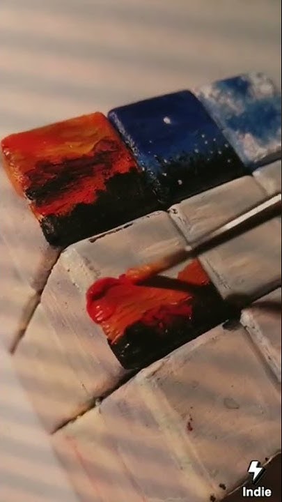 Acrylic Painting on Rubik's Cube #shorts #shortsyoutube # ...