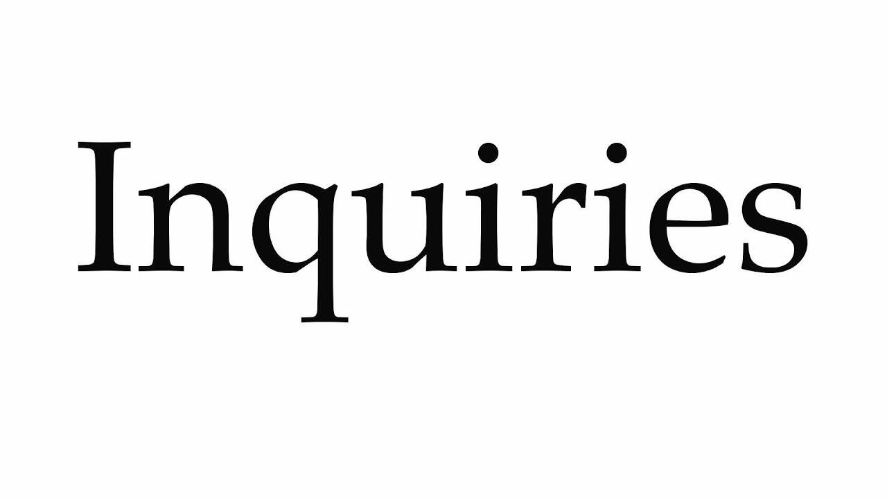 How to Pronounce Inquiries - YouTube