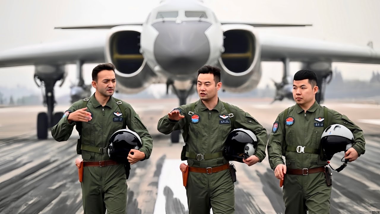 直击中国空军轰-6K战机台海空袭演练 / Live/H-6K bomber Taiwan Strait air strike drill ...