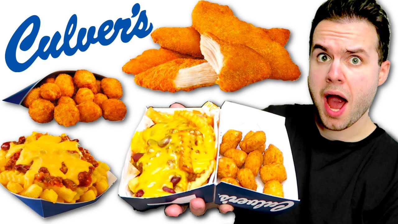 Trying Culver's MENU for the FIRST TIME! Fast Food Review! - YouTube