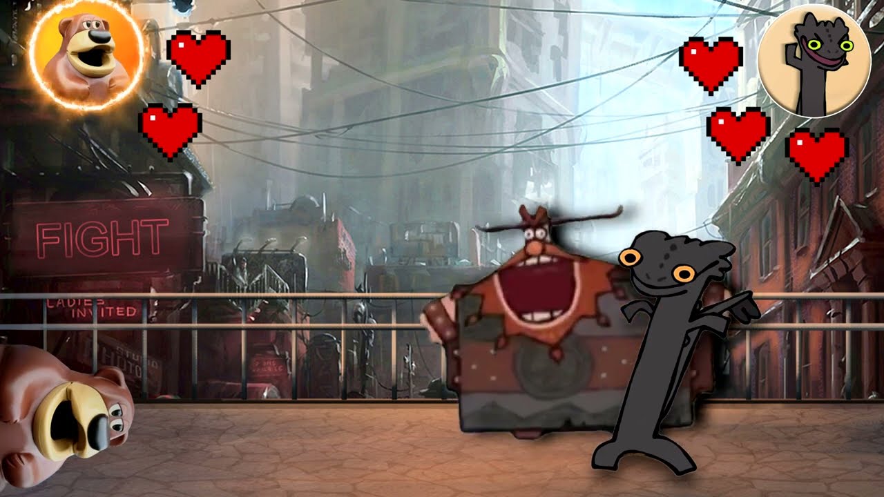 Toothless Dragon Dance MEME VS Freddy fazbear MEME fight battle - YouTube