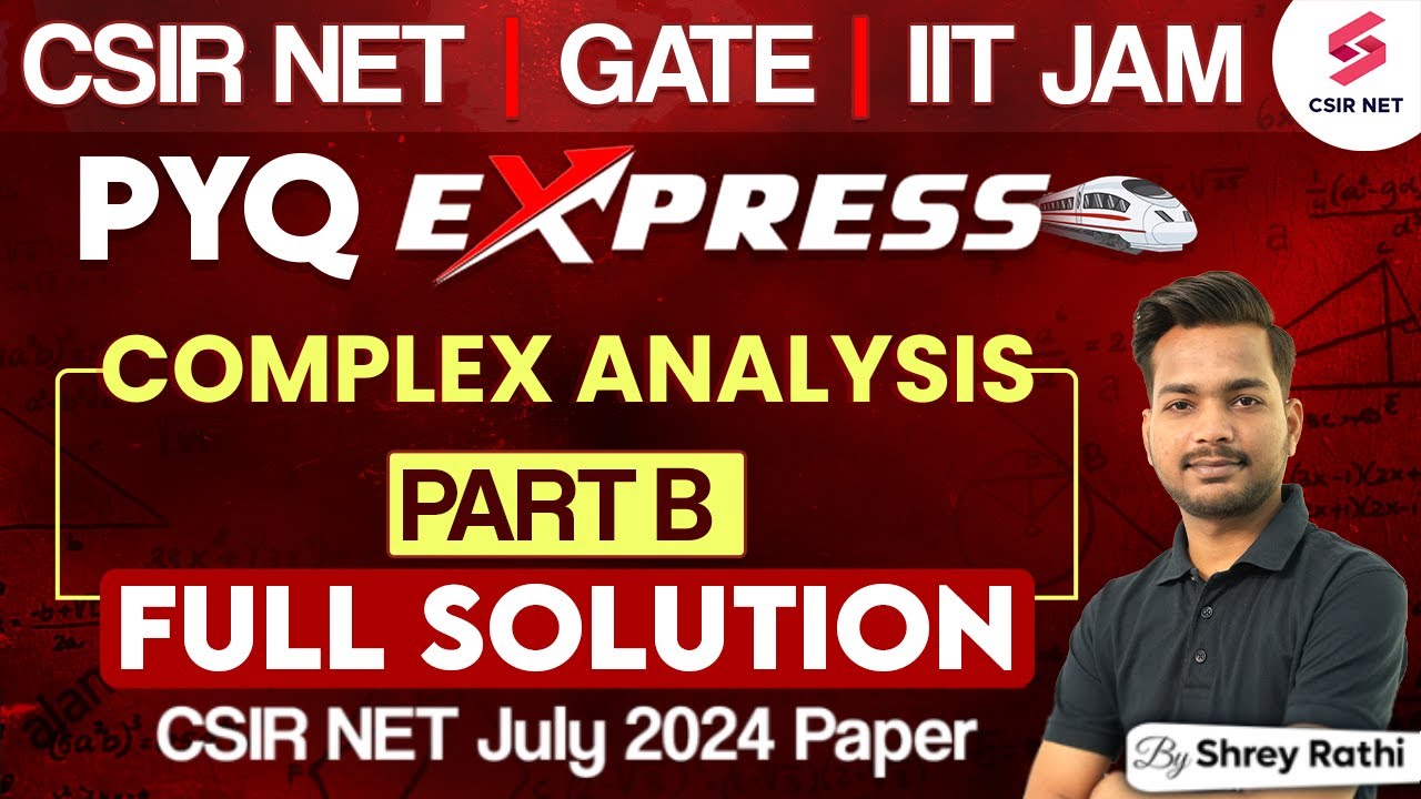 Csir Net Gate Iit Jam Mathematical Science Complex Analysis