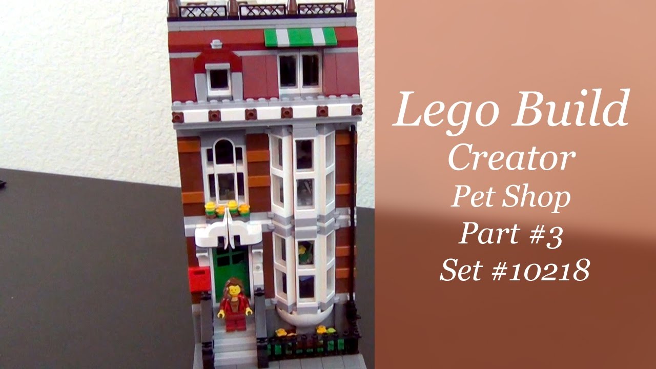 Let's Build - LEGO Creator Pet Shop Set #10218 - Part 3 - YouTube