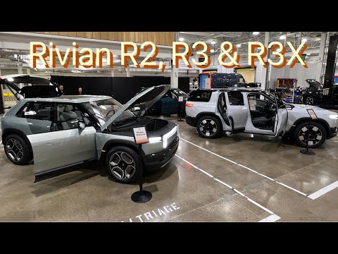 Quick walk around Rivian’s upcoming R2, R3 and R3X at the Rivian plant. - YouTube