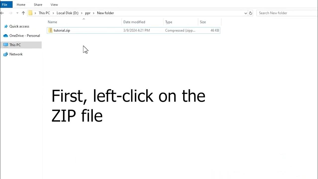 How to get file from Zip file? Windows 10. - YouTube