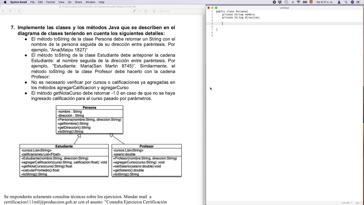 Plan 111Mil Ejercicio 7 Java parte 1 Practica para certificación - YouTube