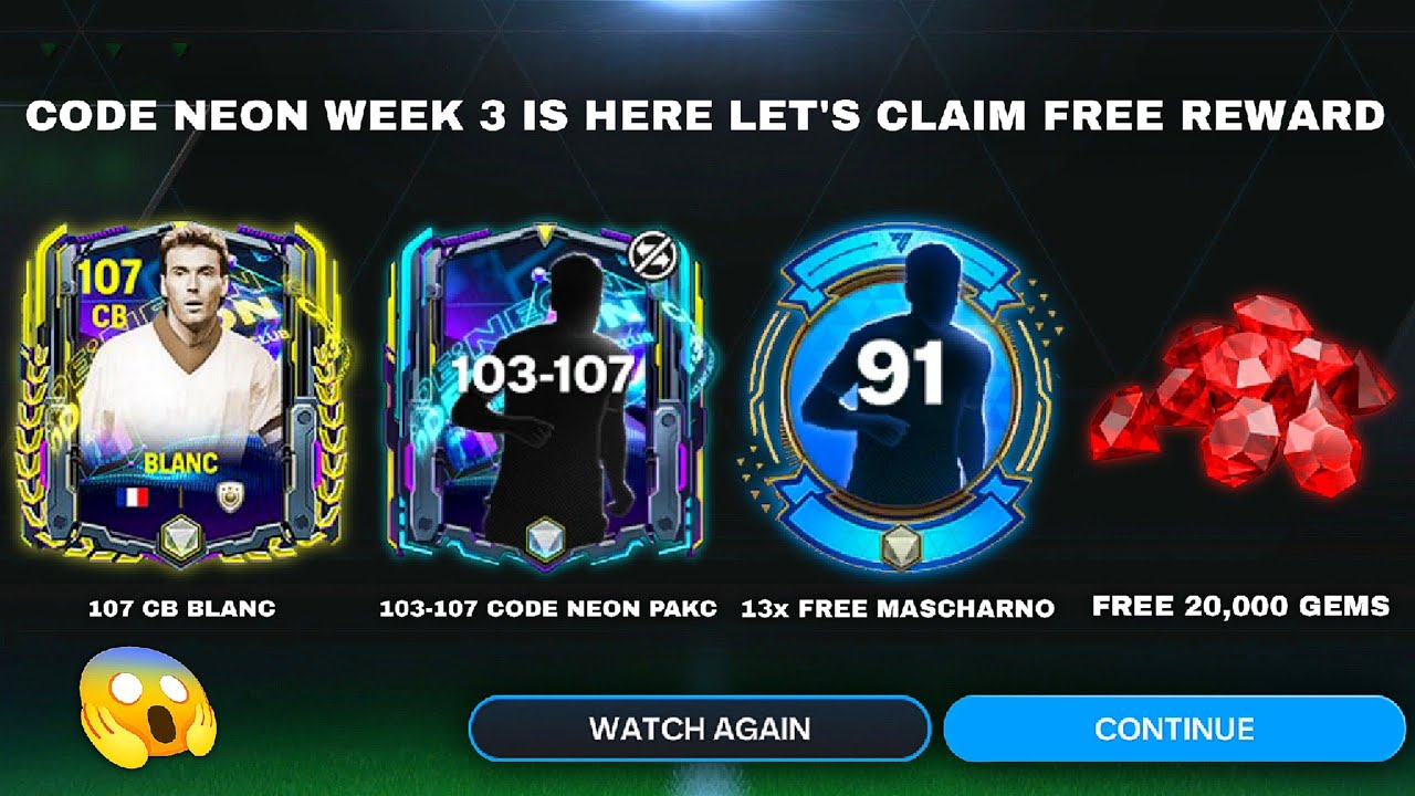 CODE NEON WEEK 3 IS HERE LET'S CLAIM FREE REWARD 😱 DON'T MISS - YouTube
