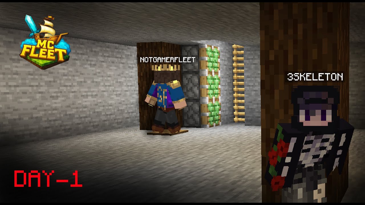 A New Journey In Minecraft Survival in Mcfleet Server | Minecraft Live ...