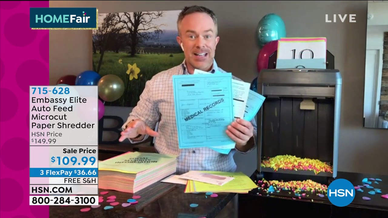 Embassy Elite Auto Feed 90Sheet Microcut Paper Shredder - YouTube