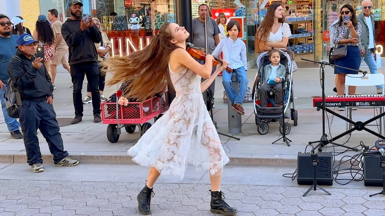 SHE PLAYS LIKE AN ANGEL - The Sound of Silence | Karolina Protsenko - Violin Cover - YouTube