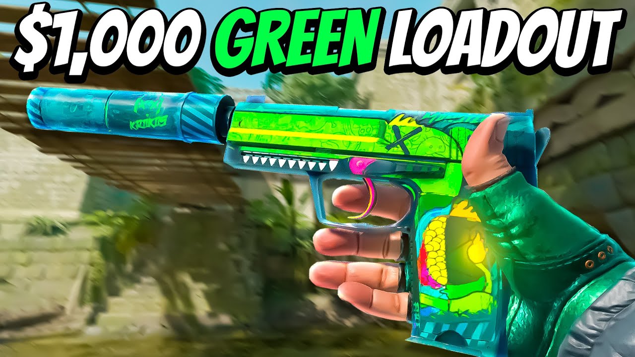 Building an INSANE $1000 GREEN Loadout! The Best Green CS2 Skins, Knife ...