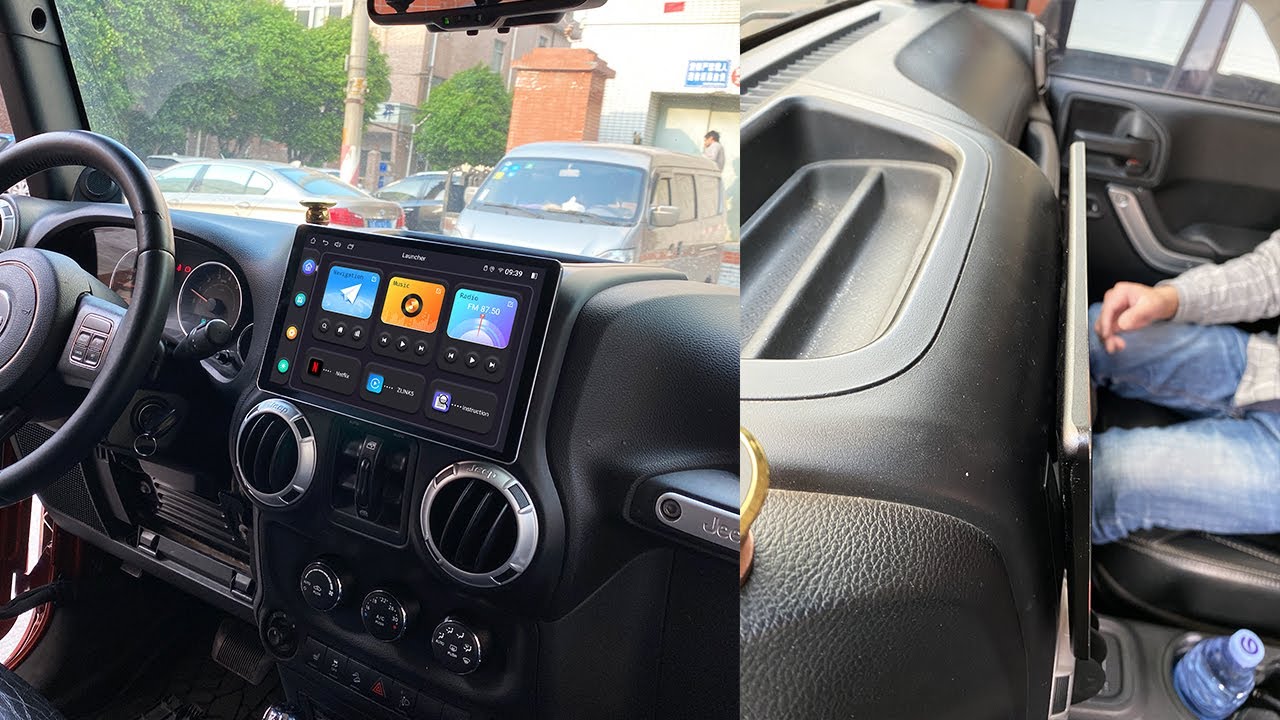 Jeep/Dodge/Chrysler Big Screen Android 12 Stereo HDMI Output - YouTube