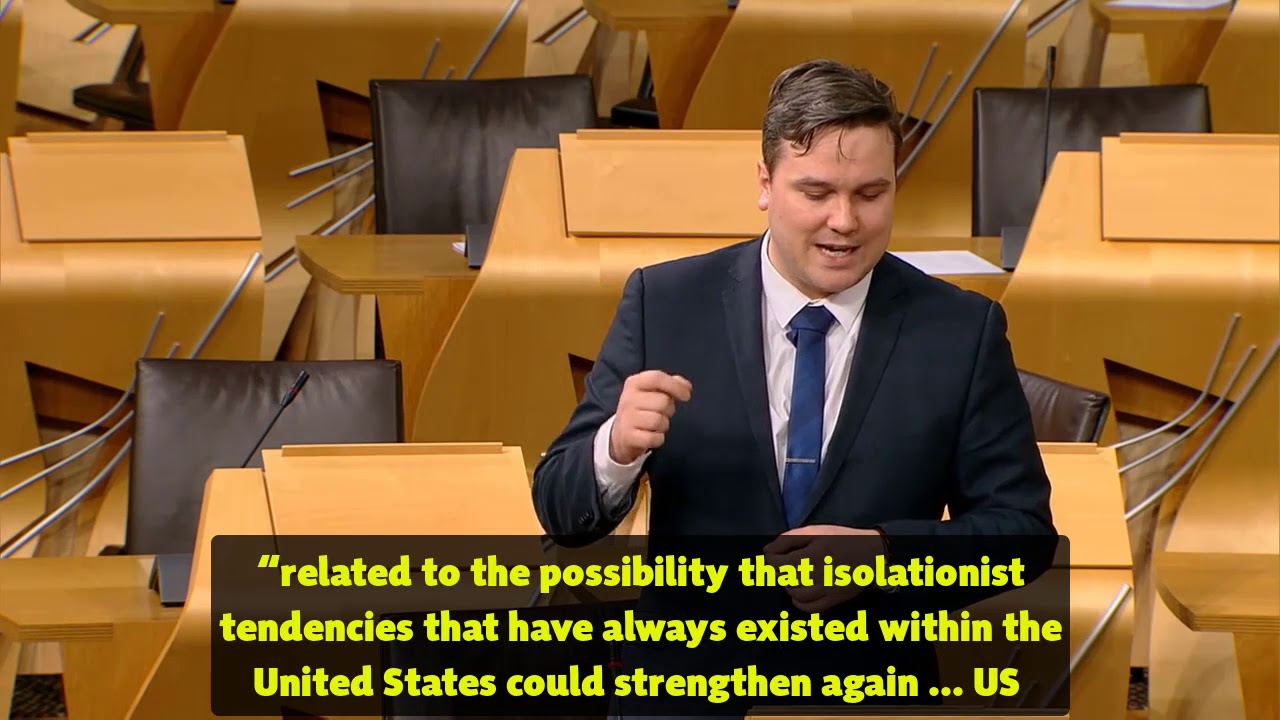 Tom Arthur MSP in Debate on Trident and its Successor Programme 8th Feb ...