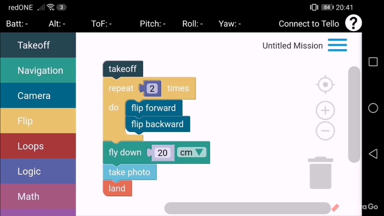 6B - How to Code Loops in Tello Edu drone using DroneBlocks app - YouTube