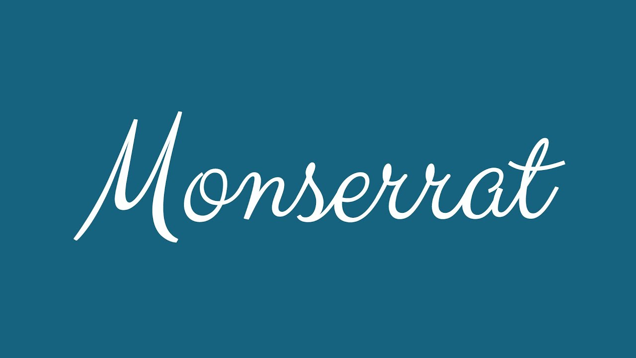 Learn how to Sign the Name Monserrat Stylishly in Cursive Writing - YouTube