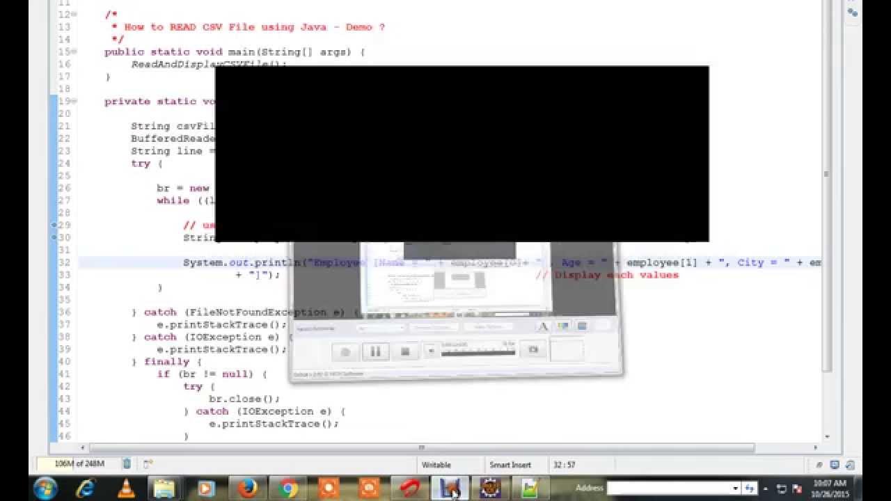 HOW TO READ CSV FILE USING JAVA DEMO - YouTube