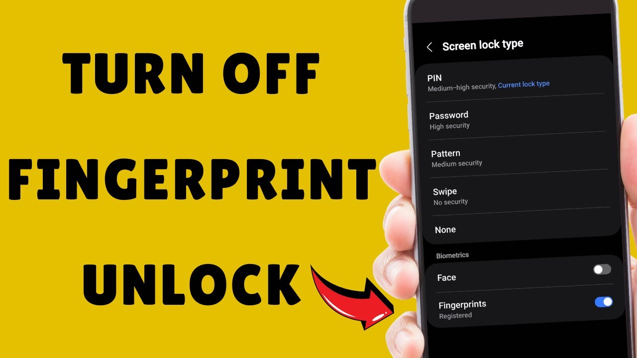 How To Turn Off Fingerprint Unlock On Samsung - YouTube