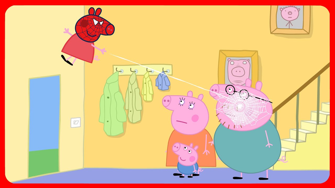 Peppa Spider Pig. Cartoon parody. - YouTube