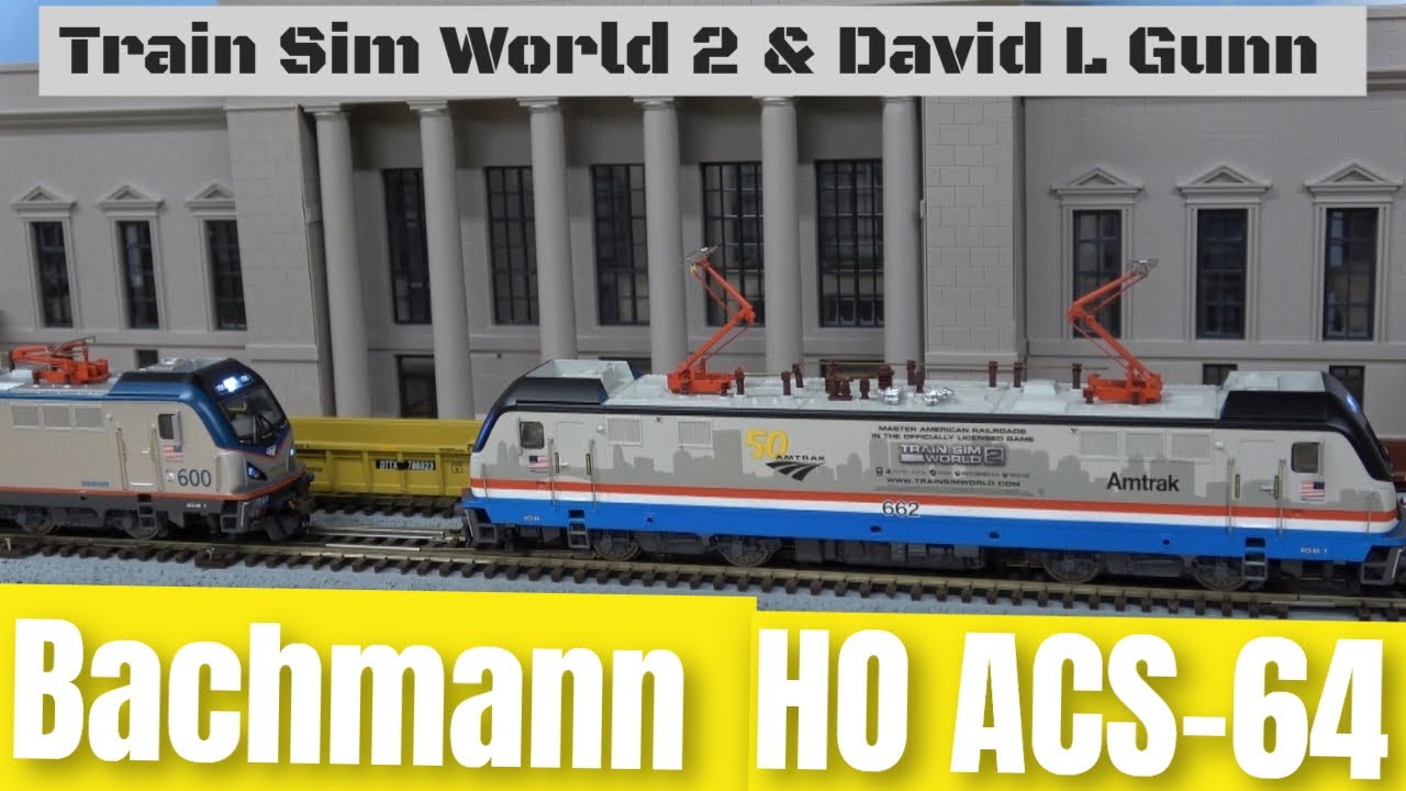 Bachmann ACS-64 in Train Sim World 2 & David L Gunn Paint Schemes | Updated Model Look - YouTube