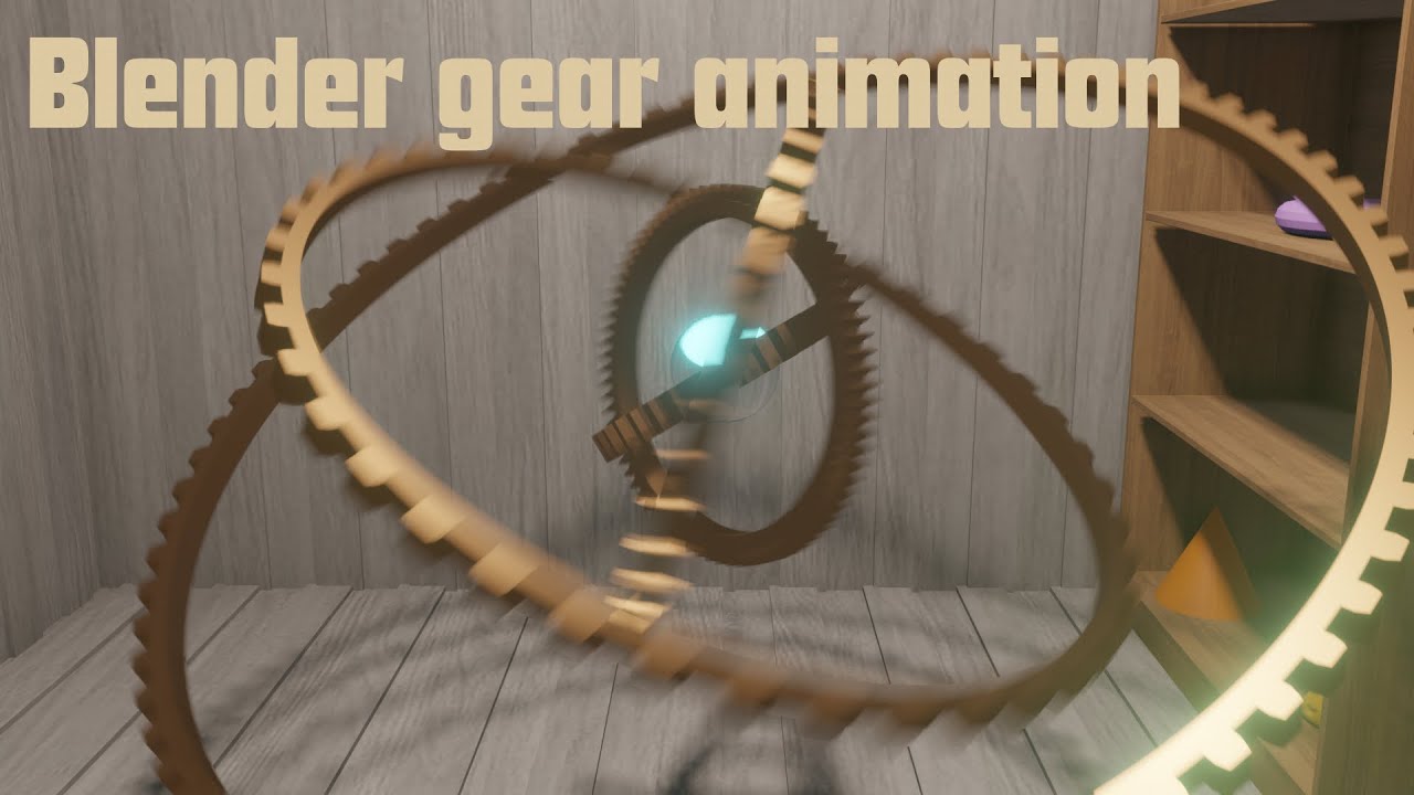 Blender Gear Animation Test 1 - YouTube