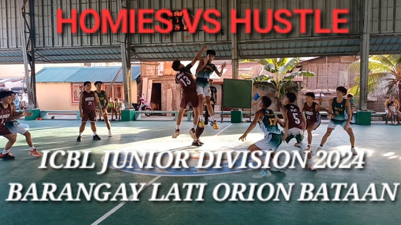 HOMIES VS HUSTLE JUNIOR DIVISION ICBL 2024 | BARANGAY LATI ORION BATAAN | BORBONSTREET - YouTube