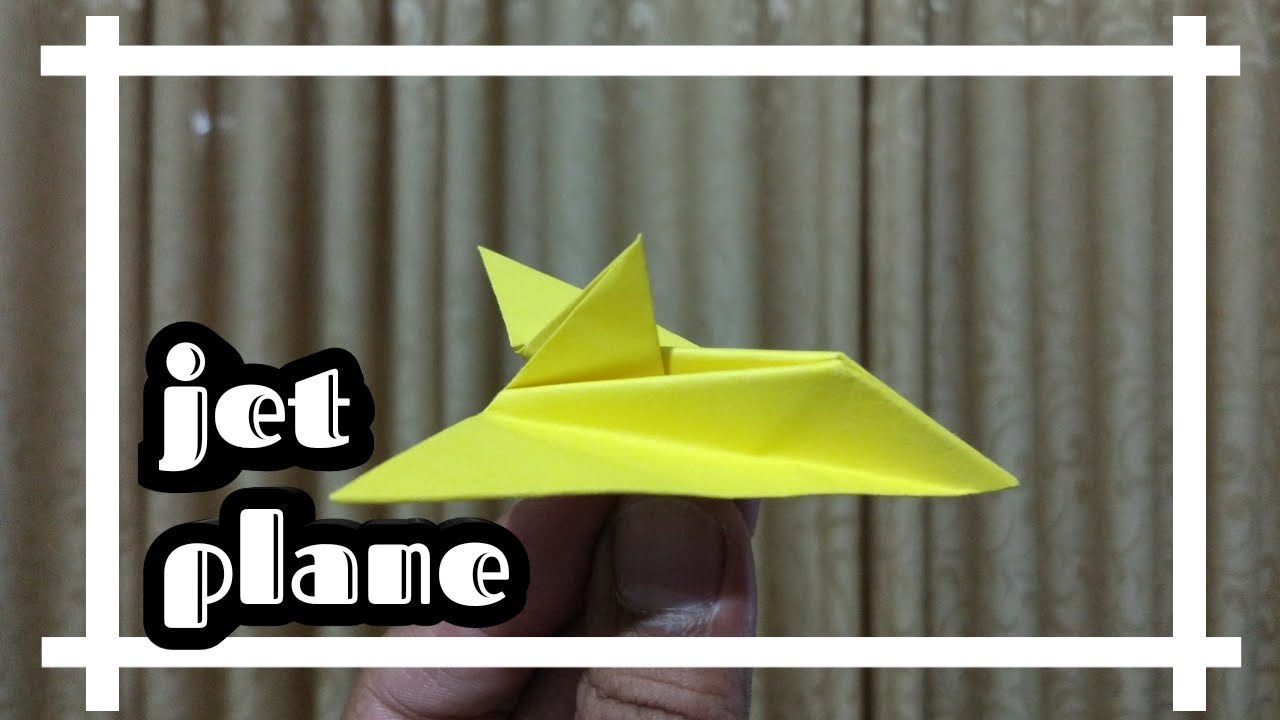 ORIGAMI PESAWAT JET , cara membuat pesawat jet dari kertas origami ...