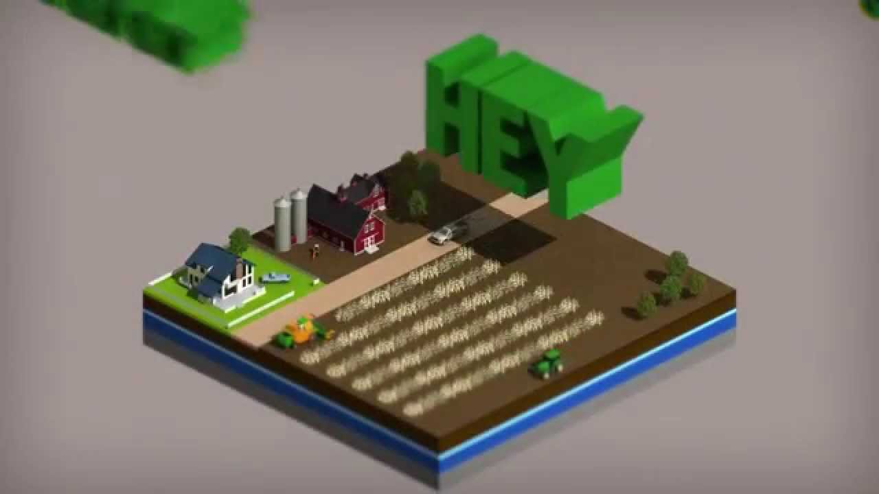 Isometric farm animation - YouTube