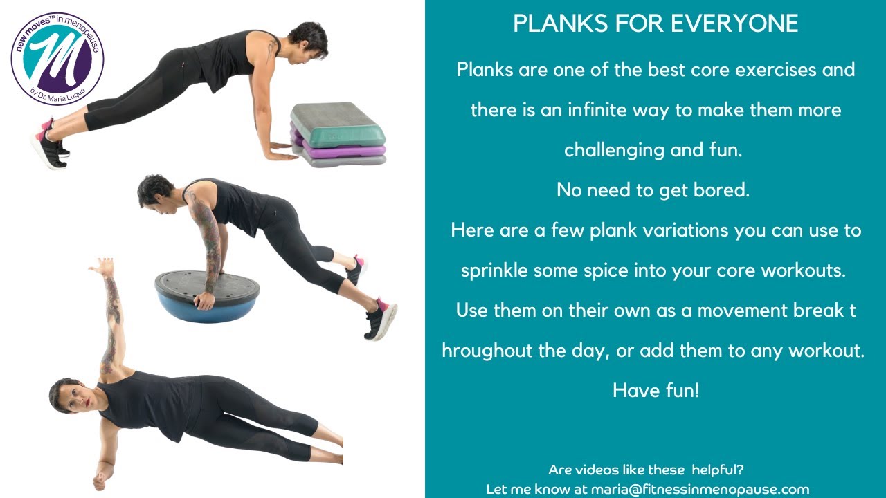 Planks for everyone - Up your plank game with these variations - YouTube