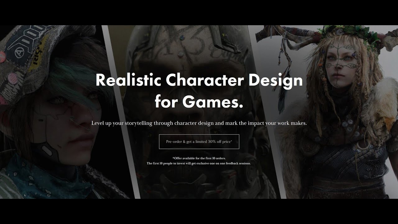 Join the Online Course: Realistic Character Design for Games - YouTube