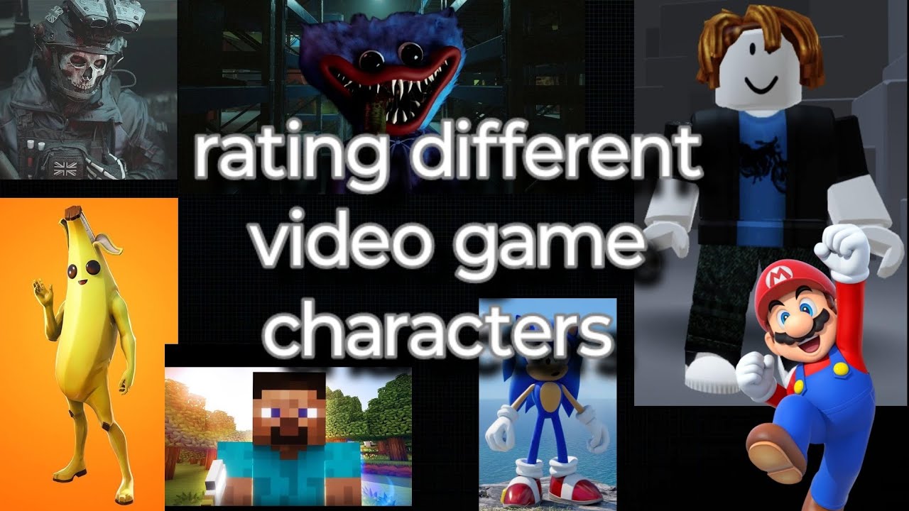 Rating different video game characters - YouTube