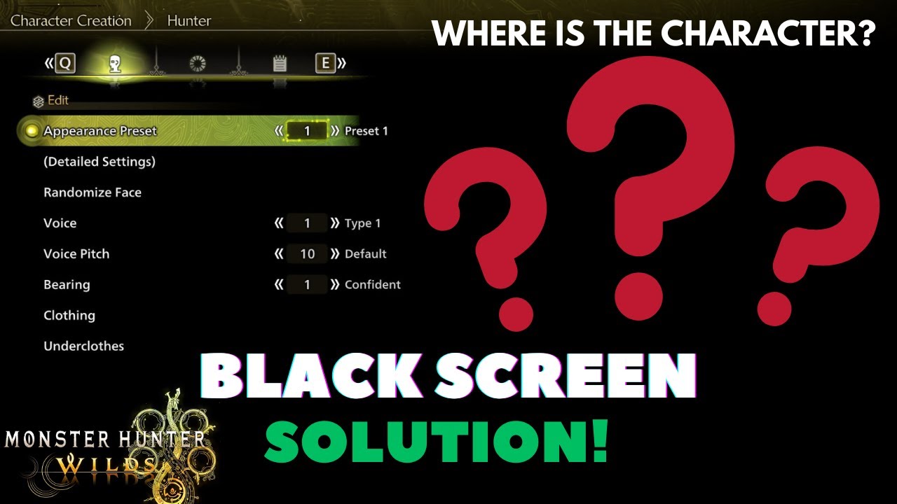 MONSTER HUNTER WILDS Beta - Black Screen Issue | Solution - YouTube