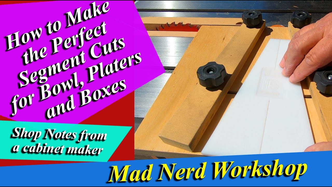Making the perfect Segment Cuts - For a simple glue-up for bowl turning ...