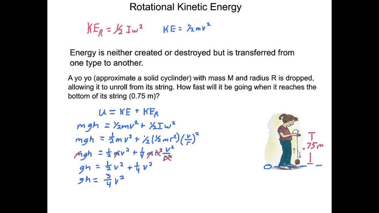 rotational kinetic energy - YouTube