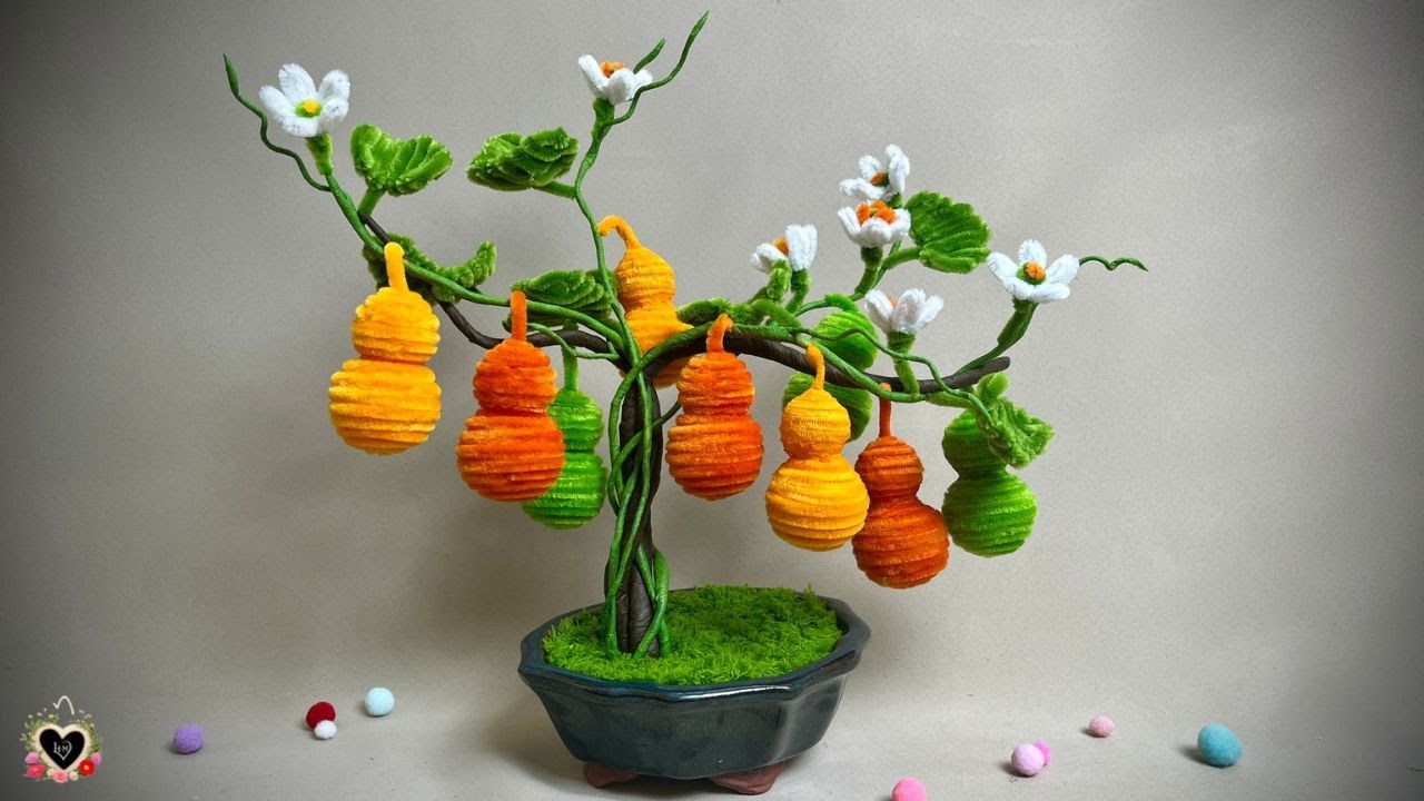 🌲bonsai Craft🌲 How To Make Wine Gourd Tree Pray For Luck And Fortune 2833