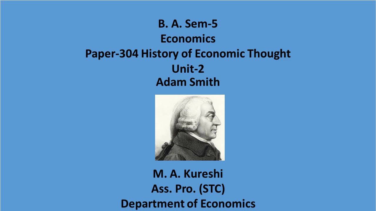 Adam smith Basic Information - YouTube