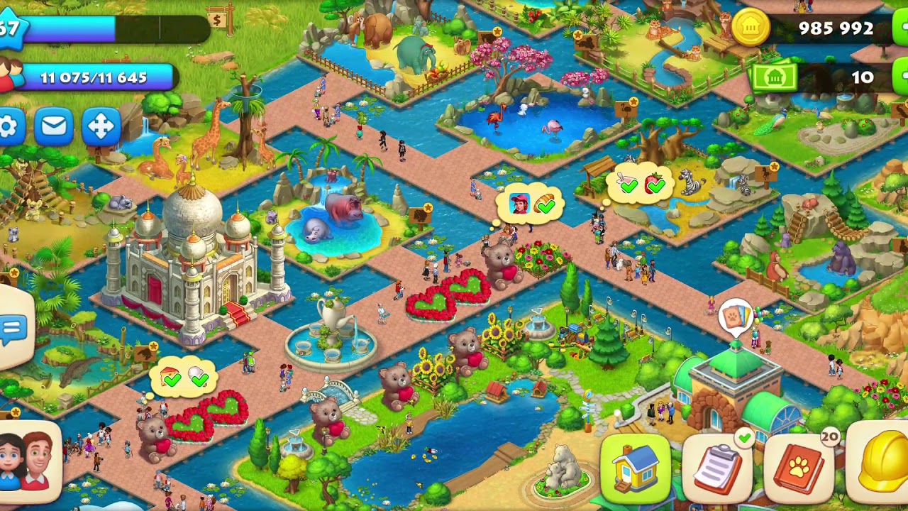 Township Game Play # 2 , Completing some zoo tasks - YouTube