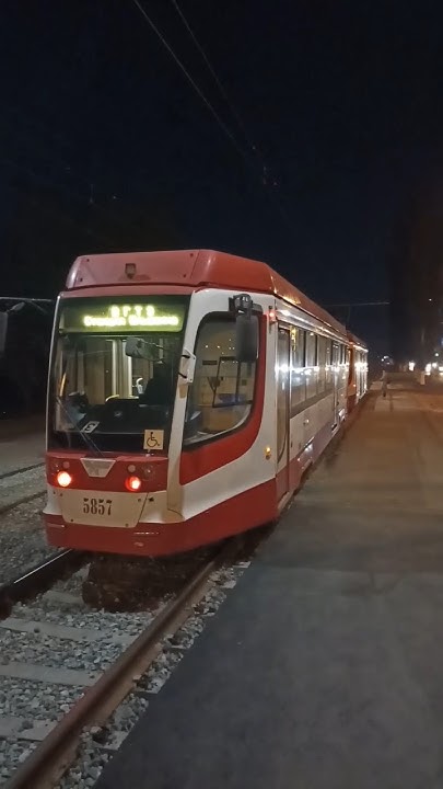 УКВЗ 71 - 623.03(КТМ 23.03), СМЕ 5863 - 5857 маршрут СТ2 на проспекте им. Ленина - YouTube