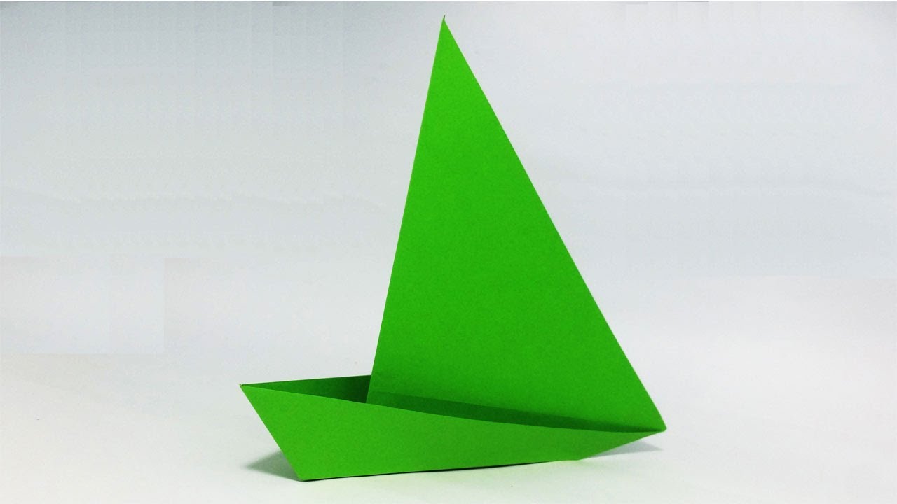 Origami Sailboat Paper Boat That Floats On Water Easy Origami Origami Sailboat Paper Boat That Floats On Water Easy Origami