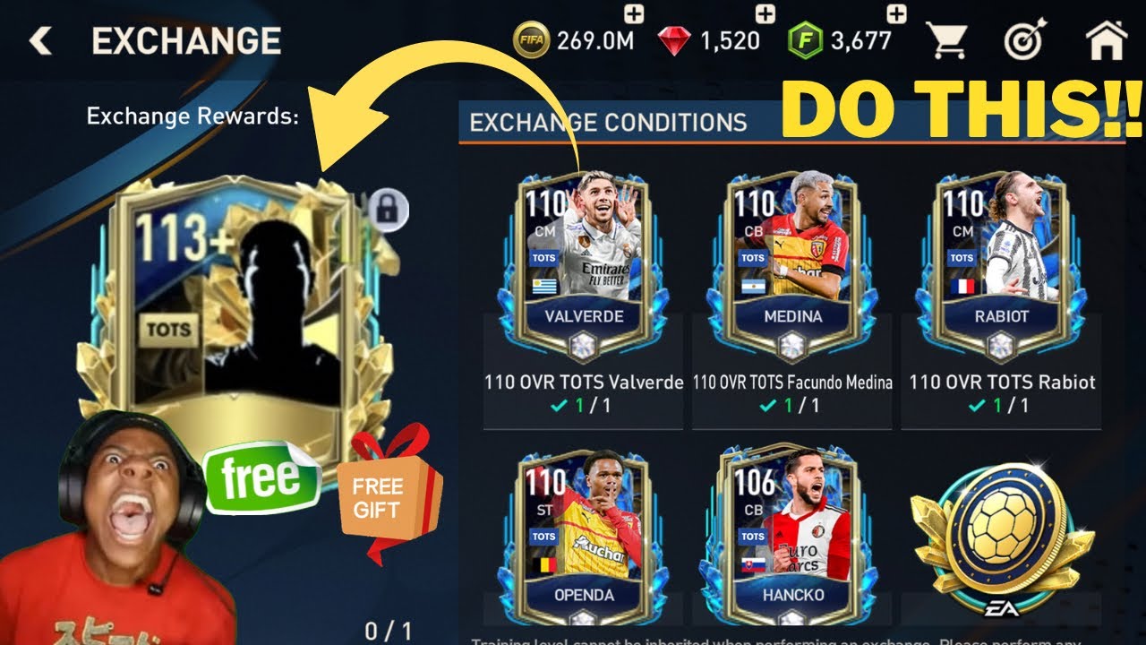 HOW TO GET UTOTS PLAYER FREE FROM EXCHANGE FIFA MOBILE 23 | 113 UTOTS ...