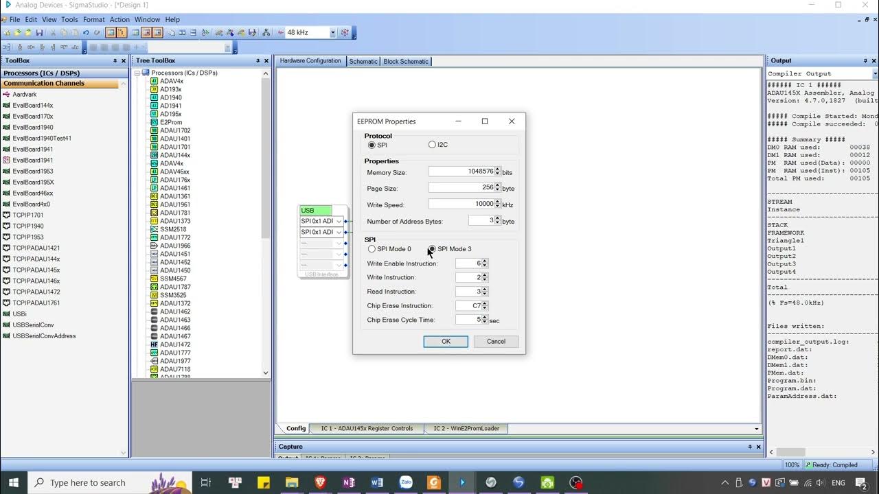 ADAU1452 WITH EEPROM SPI - YouTube