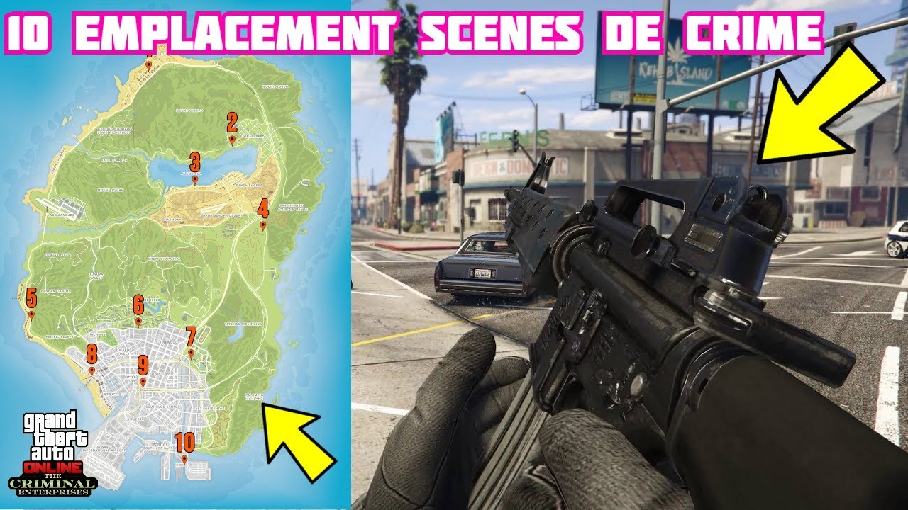 Carte Des Emplacements Des Armes De Gta 5 GTA V : Guide Des Armes De