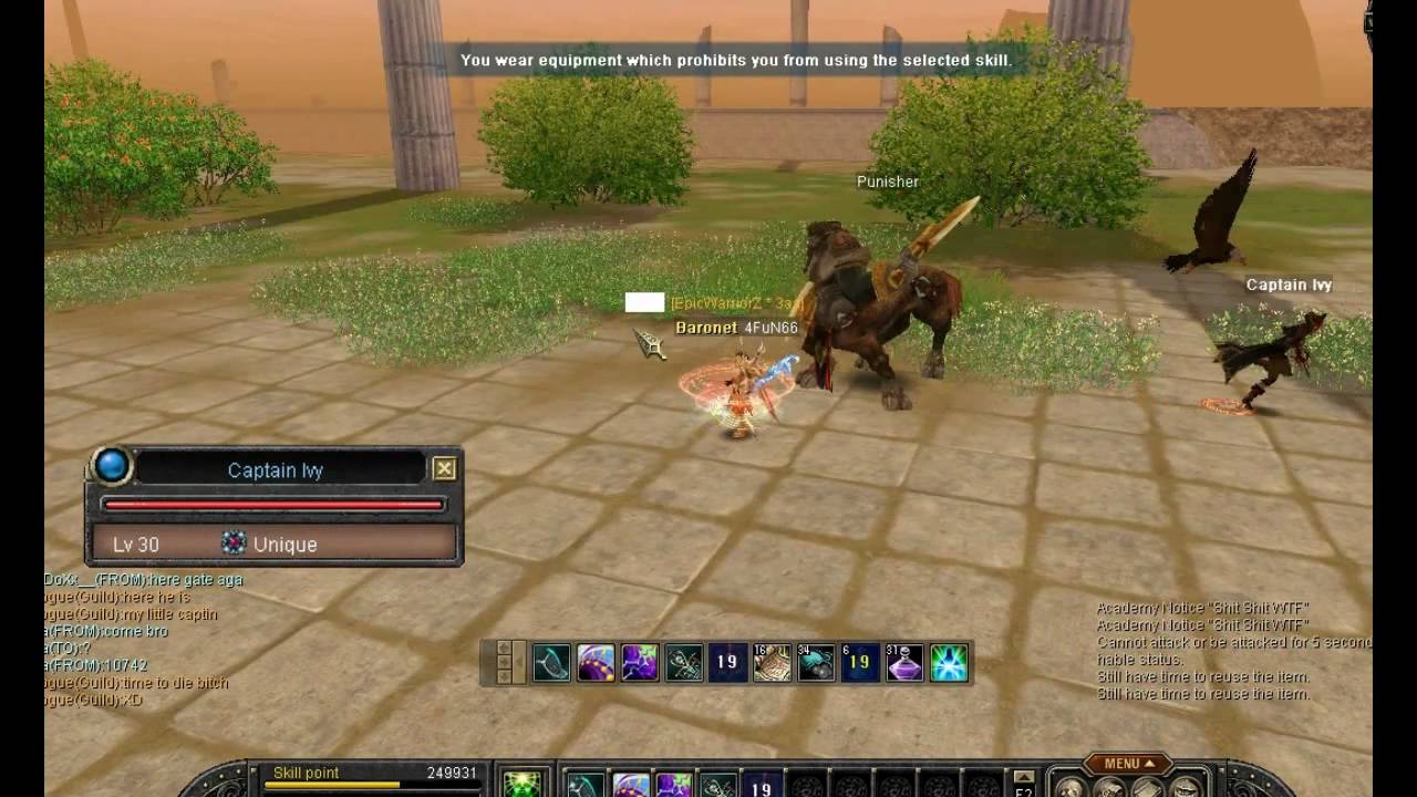 Silkroad Online Uniques // 4FuN66 Captain Ivy 15 # - YouTube