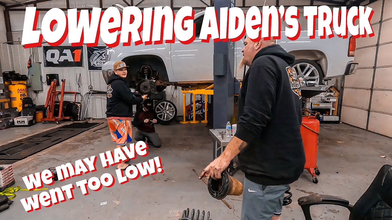 McGaughy's 3/5 Drop Kit For Aiden's Truck. DID WE GO TOO LOW?! Mrs ...